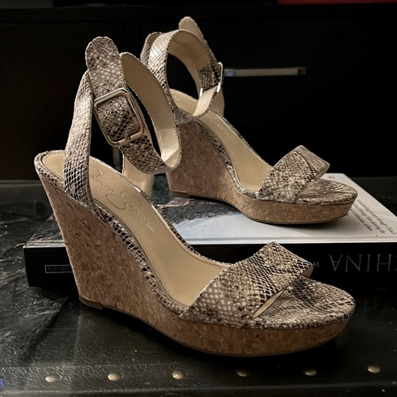 Jessica Simpson | Shoes | Jessica Simpson Snakeskin Sandals | Poshmark